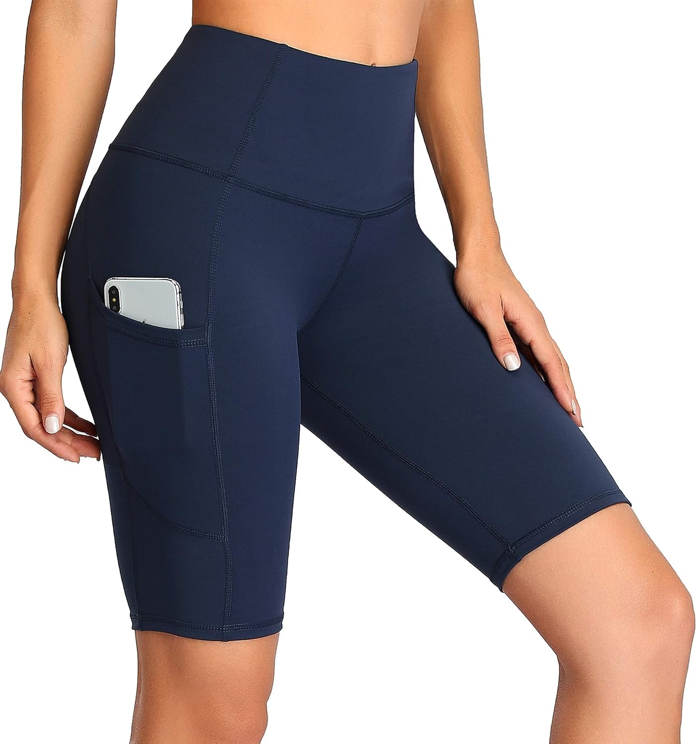 Women'S Short Yoga Side Pockets High Waist Workout Running Shorts – My ...